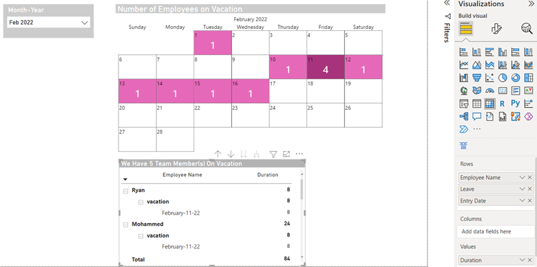 Calendar Visual Filter Table with Dynamic Title – Power BI Tips#11 ...