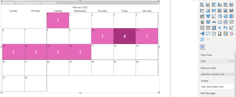 Calendar Visual in Power BI reports – Power BI Tips#10 – Atefeh BI